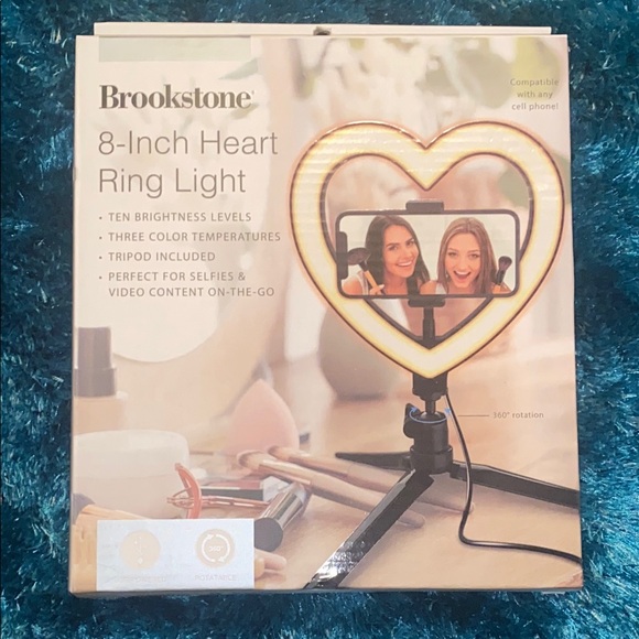 Brookstone | Accents | Brookstone 8inch Heart Ring Light | Poshmark